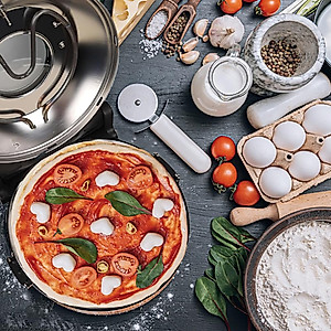 AplysiaTech Pizza Oven – Electric Pizza Oven Indoor Portable, 12 Inch Indoor Pizza Oven Countertop, Stone Baked Pizza Maker Heats up to 800˚F for Brick Oven Taste at Home As Seen on TV, 32cm, black