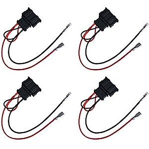 HSTECH 2 Pairs (4 Pack) Speaker Wiring Harness Wire Cable for VW Passat Seat Golf Polo Speakers Adapter Connector Adaptor Plug