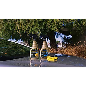 Rain-X PRO 620183 Graphene Spray Wax, 16oz - Enhances Gloss, Slickness and Color Depth of Painted Surfaces While Repelling Dust, Dirt and Debris, Extending Existing Wax Protection, gold