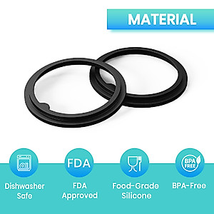 BOSORIO 4 Pack Gaskets Compatible with Contigo AUTOSEAL 24oz Water Bottle, Replacement Rubber Seal Part for Contigo AUTOSEAL Lid with White Button, Replacement Silicone O Ring