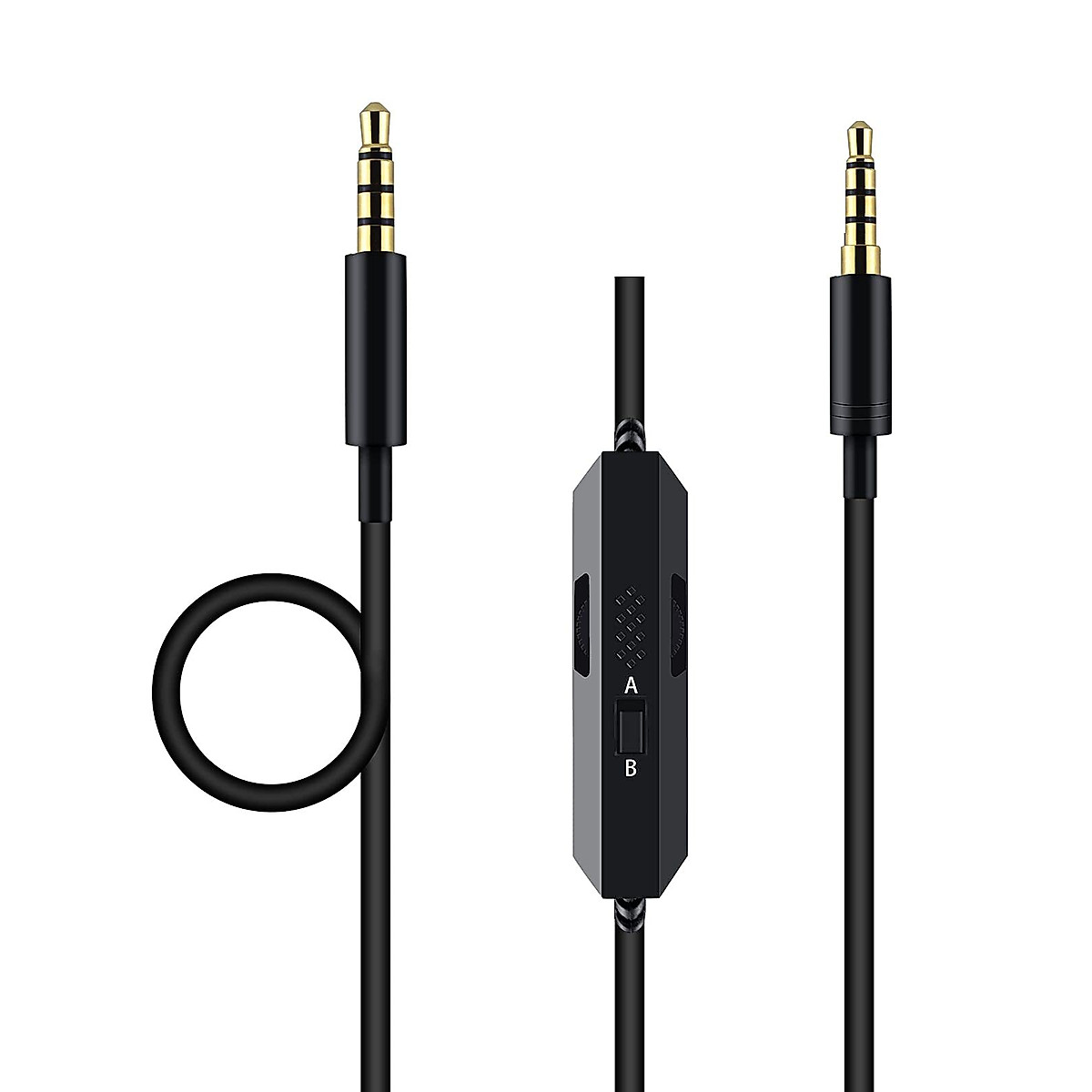 G933/G633 Cable Replacement Headset Audio AUX Cord with Mic Inline Mute Volume Control Compatible with Logitech G633 G933 Headphones, 3.5mm to 3.5mm Jack Works on Xbox One PS4 (4.9ft/1.5m)