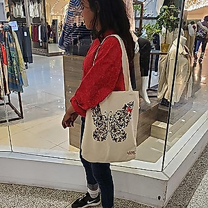 HOORAIN`S CANVAS TOTE BAG for Girls and womens