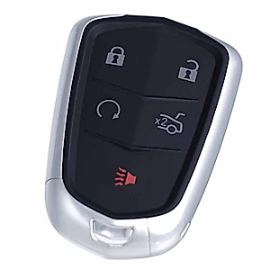 Key Fob Replacement Compatible for Cadillac ATS XTS 2015 2016 2018 2019 CTS 2014-2019 Proximity Smart Keyless Entry Remote Control Remote Start 13580811 315Mhz 13594024 HYQ2AB 1358539 13598507