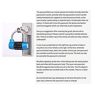 Gym Locker Lock,Letter Combination Lock,5 Dial Letter Lock,5 Digit Combination Lock,Word Combination Lock,Gym Locker Lock,Padlock with Code,Combo Padlock,Suitable for Gym Locker Lock,toolboxes(Blue)