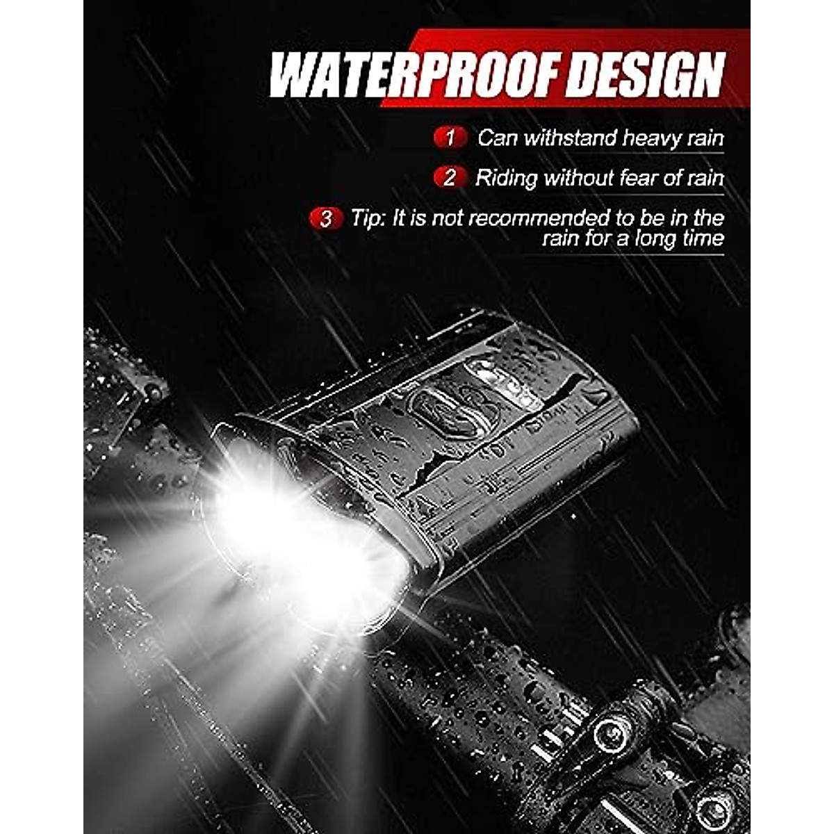 Voph Bike Lights, 5+4 Modes Motion Sensor Rechargeable Bike Light for Night Riding, USB LED Bike Lights Front and Rear with Power Bank, Bicycle Light Set Front and Back for Kids, Biking, Cycling, Road