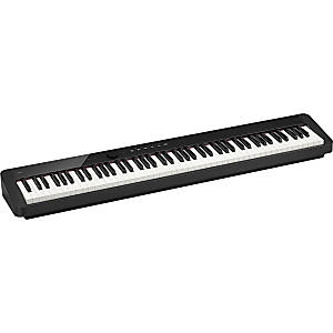 Casio PX-S1100 Privia 88-Key Slim Stage Portable Digital Piano with Bluetooth Adapter, Black Bundle with Studio Headphones, Keyboard Stand, Bench, Sustain Pedal