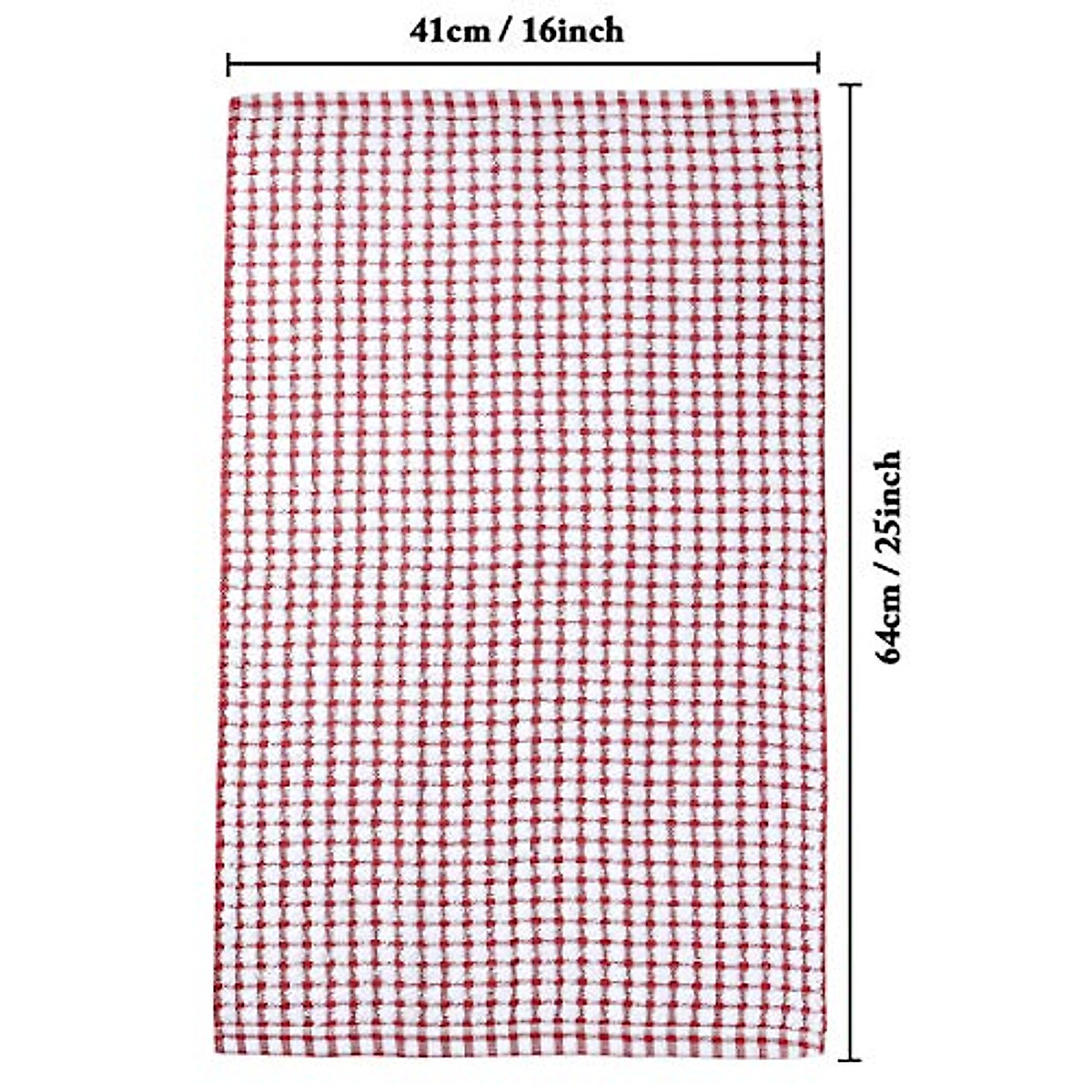 LAZI Kitchen Dish Towels, 16 Inch x 25 Inch Bulk Cotton Kitchen Towels, 6 Pack Dish Cloths for Dish Rags for Drying Dishes Clothes and Dish Towels