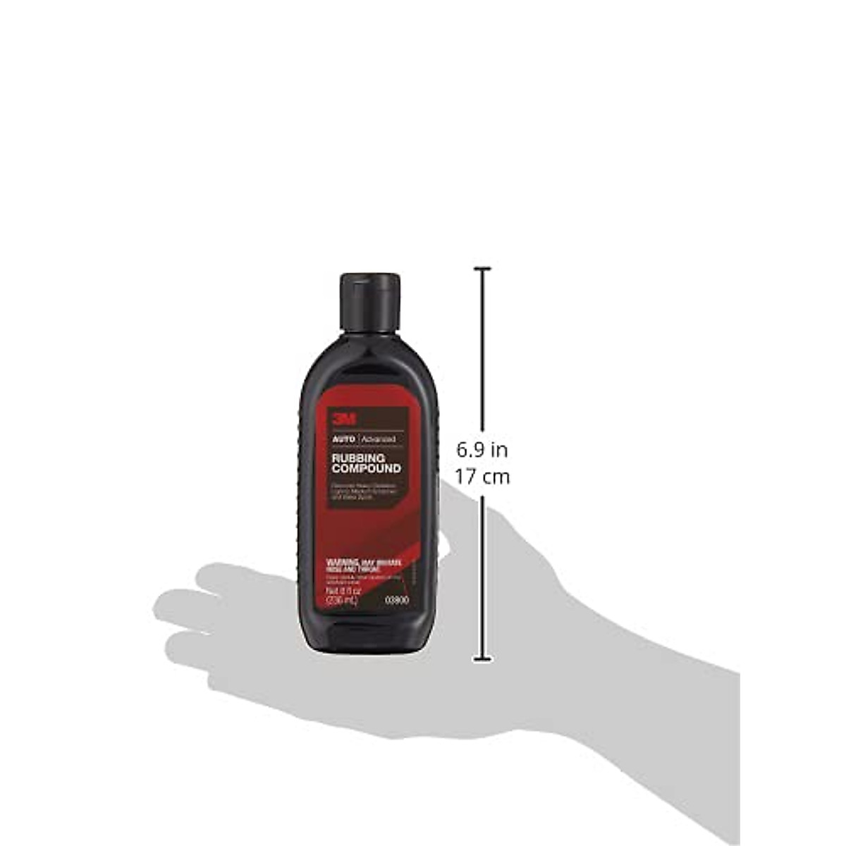 3M Auto Care Rubbing Compound, 03900, 8 oz