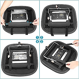 Neewer 2 Packs LED Light Panel Softbox for 660/530/480 LED Light - Outer 16.3'' x 6.5'', Inner 9.8'' x 8.7'', Foldable Light Diffuser with Strap Attachment for Photo Studio Portrait Video Shooting