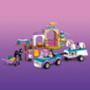 LEGO Friends Horse Training and Trailer Building Set 41441 with Stables, Car, Horse Toy, and Foal Figure, Great Gift Idea for Girls and Boys 4 Plus Years Old