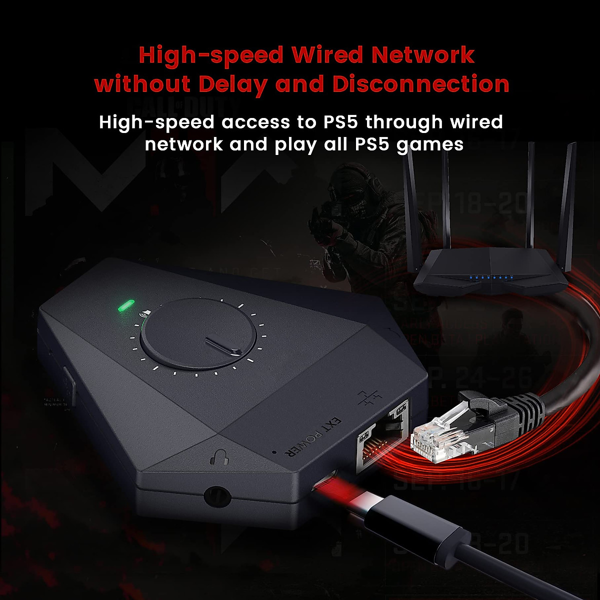 KD.FLY All Game Keyboard and Mouse Adapter, PS 5 Adapter to Keyboard Mouse Converter with Multiple Marco Assist for Reasnow/XIM/Cronus/USB/BT Gamepads…