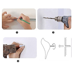 DesignSter Resin Bird Coat Hooks - Premium Creative Wall Mounted Birds Decorative Art Decor Hat Towel Bag Hanger Gift for Home,Living Room, Bedroom, Shop, Set of 5