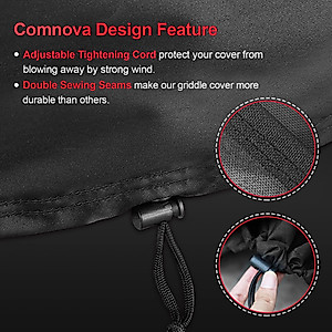 Comnova Griddle Cover for Blackstone Tabletop Griddle 22 Inch - 600D Flat Top Griddle Cover for Blackstone 22" Tabletop Griddle Heavy Duty Waterproof, Griddle Cover for Blackstone 1666, 1840 and More