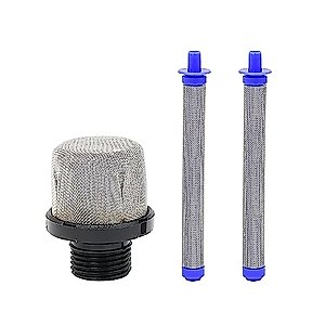 YESHINDA 288716 3/4" Inlet Suction Strainer and 288749 60mesh Airless Spray Gun Filter Combination Fit for Airless Paint Spray Guns