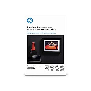 HP Premium Plus Photo Paper, Satin, 4x6 in, 100 sheets (CR666A)