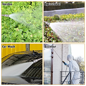 29 Inch Sprayer Wand, Stainless Steel 3/8" & 1/4" Brass Barb Replacement Sprayer Wand,Watering Wand with Shut off Valve & 3 Hose Clamps for Garden Car Window Cleaning (1 Set)