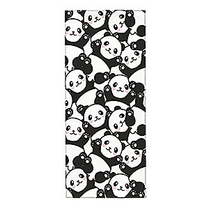 XWQWER Cute Panda Hand Towels 27.5 x 12 in Ultra Soft Highly Absorbent Dish Guest Towel Bathroom Kitchen Multipurpose Towel for Gym, Hotel, Spa and Home Decor