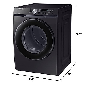 Samsung DVE45T6000V 7.5 Cu. Ft. Black Stainless Front Load Electric Dryer