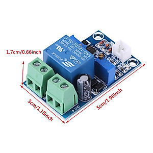 12V Battery Charging Controller Protection Board Module Undervoltage Low Voltage Cut Off Automatic Switch Recovery Protection Controller Module with A LED Indicator