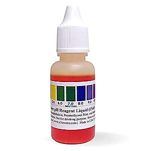 A2O Water - Made in USA, Water pH Test Liquid (WHT/100-125 Tests)