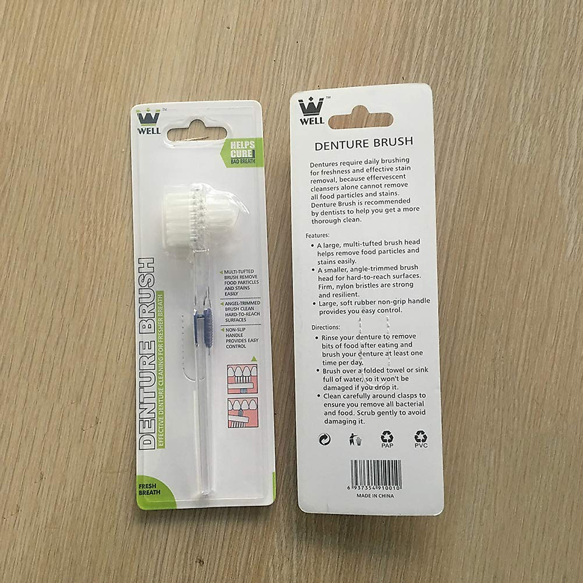 Brush Transparent Brush False Cleaning Brush Double-Sided Toothbrush Teeth Cleaning Tool