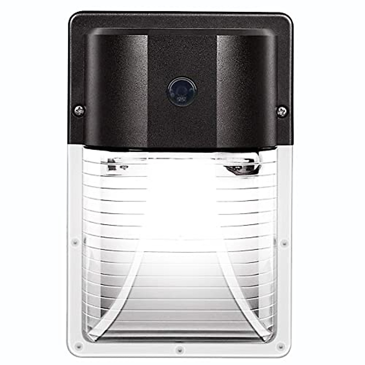 CINOTON 13W LED Wall Pack Light with Dusk to Dawn Sensor, 1600LM[100-277Vac/100W HID/HPS Equiv.] IP65 Waterproof Outdoor Security Flood Lighting for Garage Warehouse Garden Patio 5000K-Daylight 1 Pack