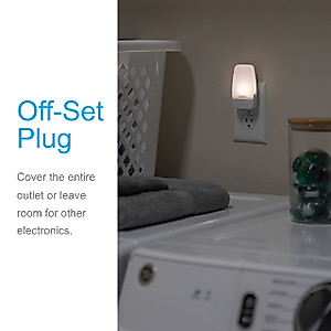 GE LED Night Light, Plug-in, Dusk to Dawn Sensor, Warm White, Ambient Lighting, Ideal for Kids and Adults Bedroom, Bathroom, Nursery, Hallway, Kitchen, 46882, 4 Pack