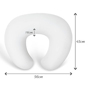 NiSleep Nursing Pillow, Breastfeeding, Bottle Feeding, Baby Sitting Support, Tummy Time Support for Baby Boys and Girls, Propping Baby Pillow(Naked Pillow)