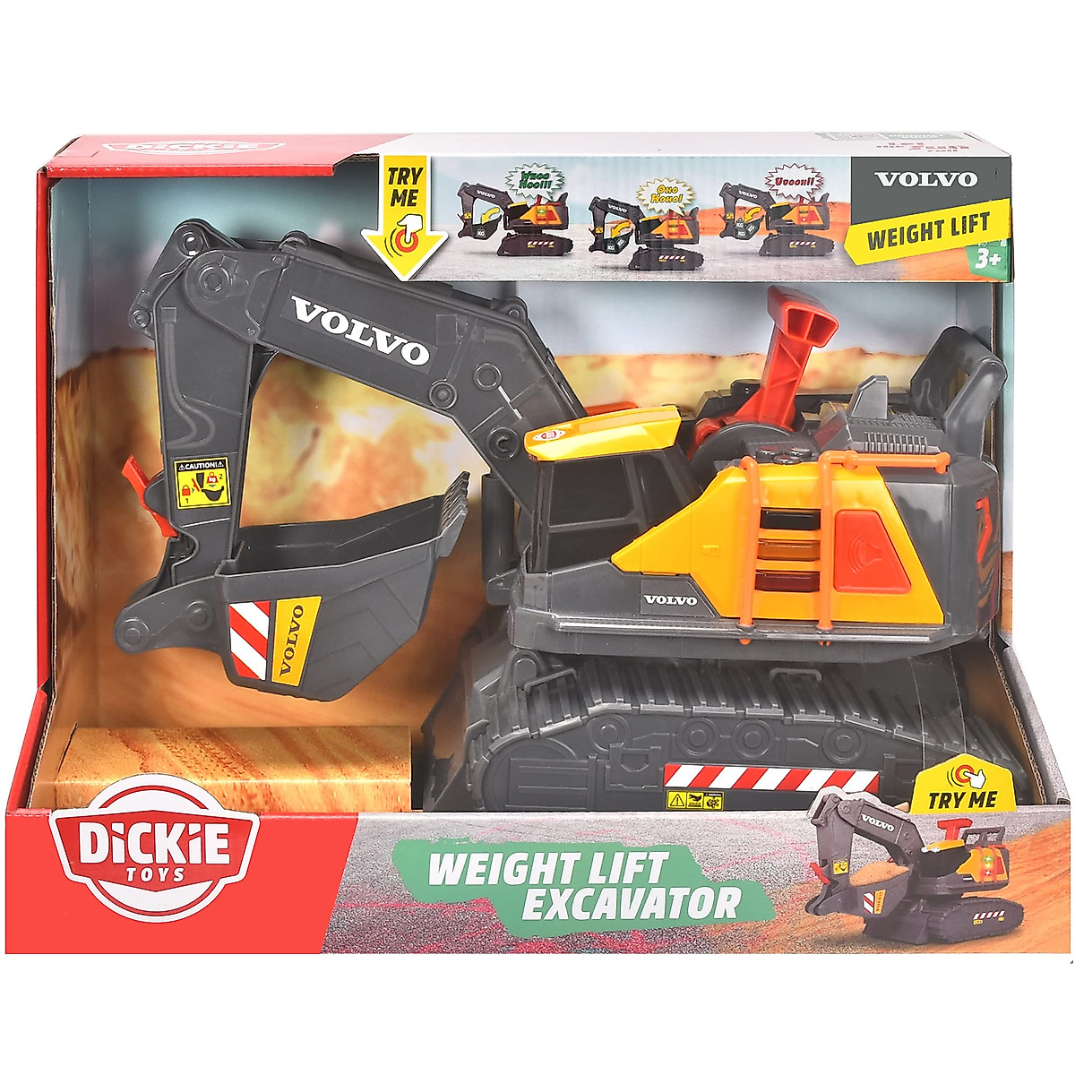 DICKIE TOYS - 12 Inch Volvo Excavator Construction Truck
