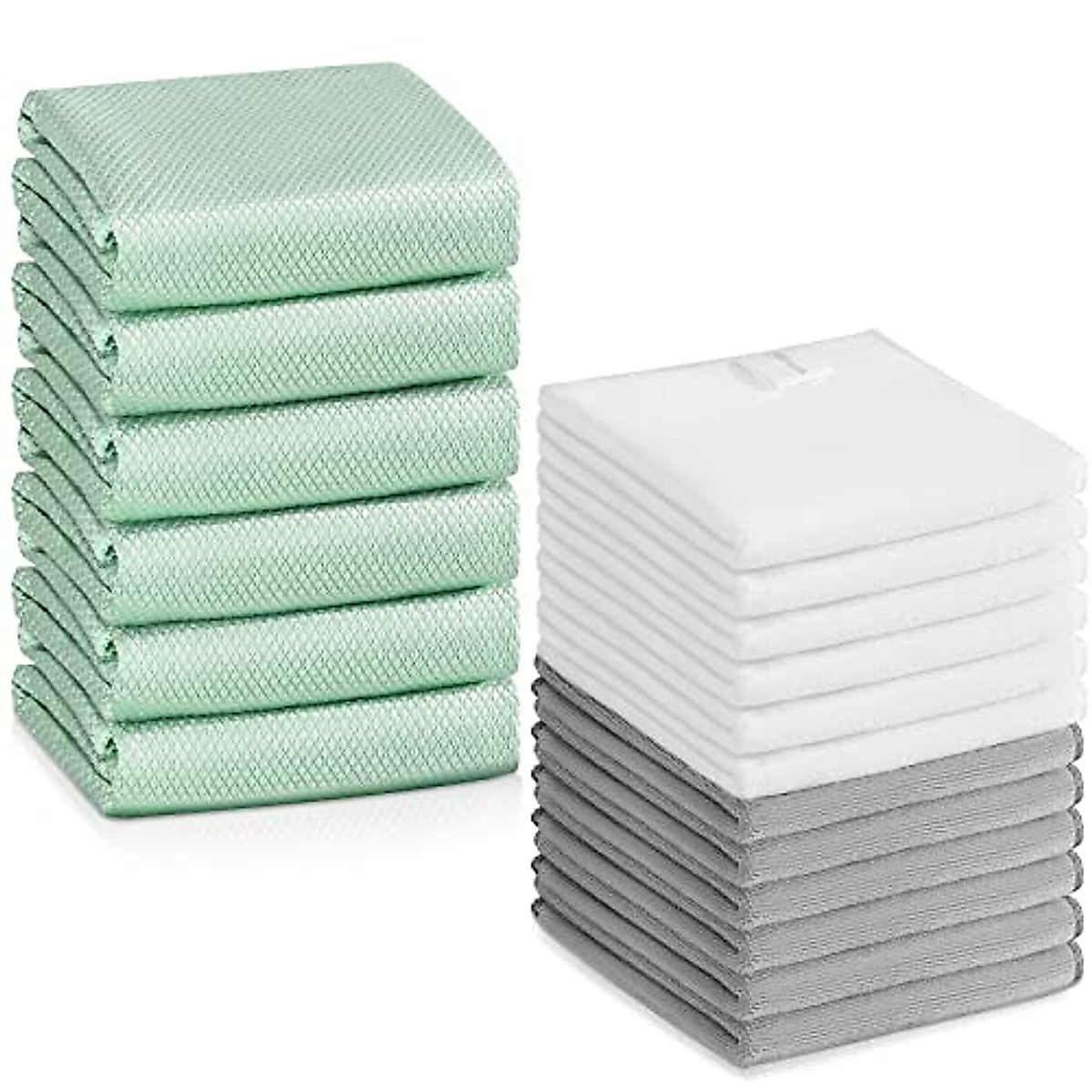 Easy Clean Nanoscale Cleaning Cloth,Fish Scale Microfiber Window & Glass Cleaning Cloth, Streak Free Mirrors Cars Stainless Steel,Lint Free Dish Cloth Polishing Towel, All-Purpose Home cleaning set