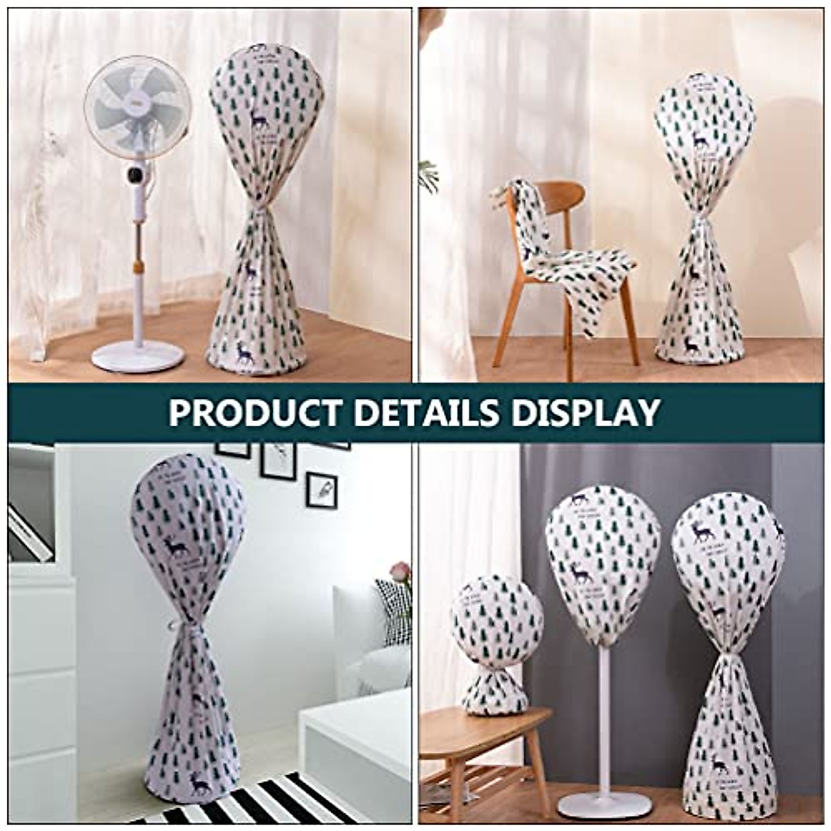 RAZZUM Floor Fan Dust Cover Reusable Fan Dust Protector Electrical Appliances Cover Anti Dust Fan Cloth Guard for Home 140x60cm Fan