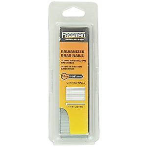 Freeman BN18-125 1-1/4-Inch by 18 Gauge Brad Nail, 1000 Per Box