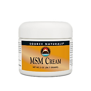 Source Naturals MSM Cream - Contains Vitamin E and Ginkgo - 2 oz