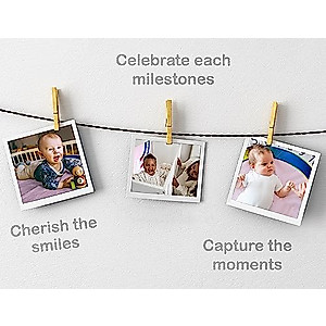 SleepyCookie: Baby Monthly Milestone Blanket, Baby Girl Gift, Baby Gift Set — Lightweight, Soft, Colorful —Rainbow Edition| 2 Frames| Scrapbook Stickers| Fleece, 60"x40" (Pink)