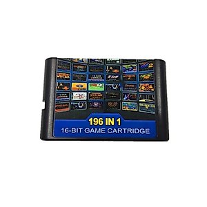 196 in 1 Multi Cartridge Games For Sega Genesis Mega Drive PAL NTSC Console