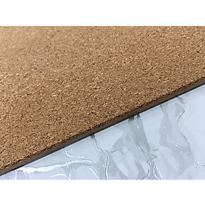 Dainty Home Marble Cork Place Mats Rectangle Silver Gold 12"x18" Set of 2 Washable Placemats Heat Resistant Placemats Non Slip Table Placemats