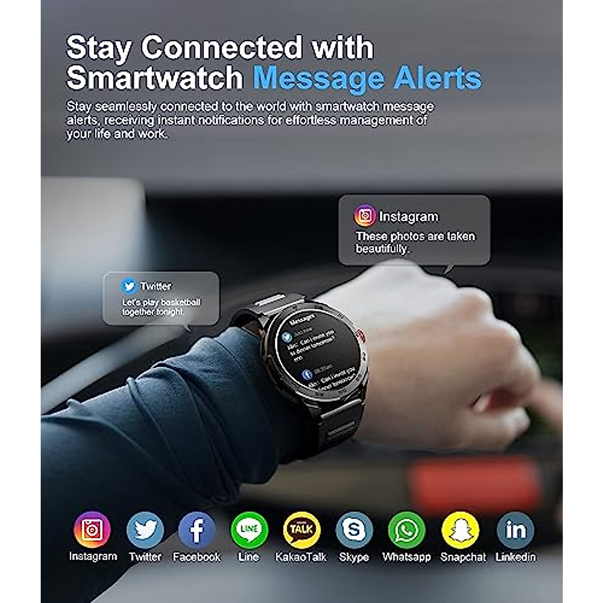 Smart Watch for Men Answer/Make Call,1.39''HD Touchscreen,400 mAh Battery,100 Sports Modes, 5ATM Waterproof Smartwatch with Heart Rate/SpO2/Blood Pressure Fitness Watch for Android/iOS Black