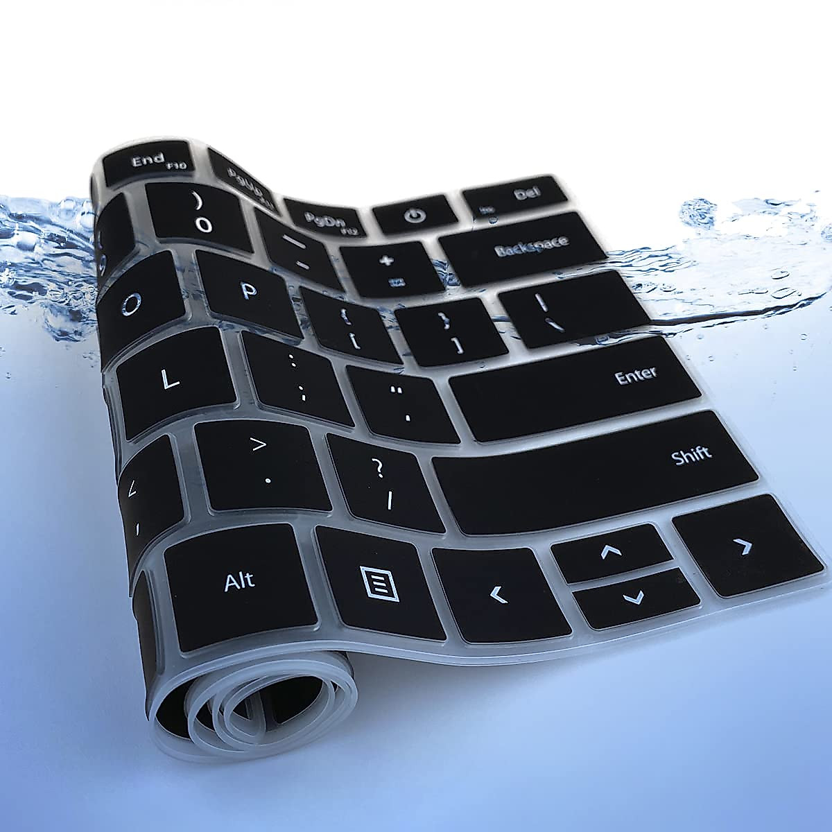 Keyboard Cover for Microsoft Surface Laptop 6/ Surface Laptop 5/Surface Laptop 4 13.5" 15" Laptop, Surface Laptop Studio 2 (2023), Surface Laptop Studio 14.4" Keyboard Protective Cover Skin-Black