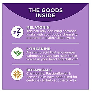 OLLY Restful Sleep Gummy Supplement with Melatonin & L-theanine Chamomile, BlackBerry Zen, (55 Day Supply) Supports A Healthy Sleep Cycle* Packaging May Vary (110 Gummies)