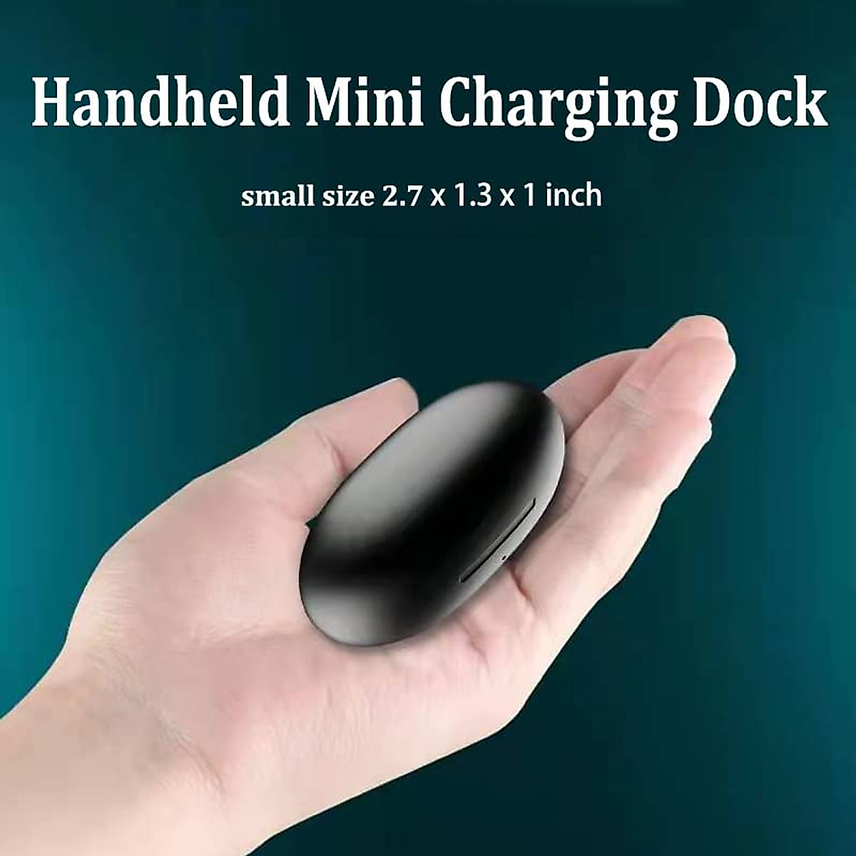 NVAHVA True Wireless Invisible Earbuds, Headphones with Microphone for iOS Android, USB-C Charge, IPX5 Waterproof, Touch Control, Small Bluetooth Ear Buds for Commute Sports Sleep (Black-red)