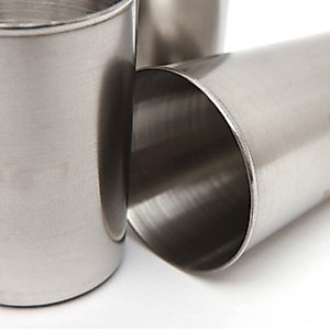 BESPORTBLE Stainless Steel Shot Cups Tumbler: 1 Set Metal Shooters with Leather Carrying Case for Whiskey Liquor Drinking Vessel Sauce Cups Dipping Bowls for BBQ Kitchen Camping Travel