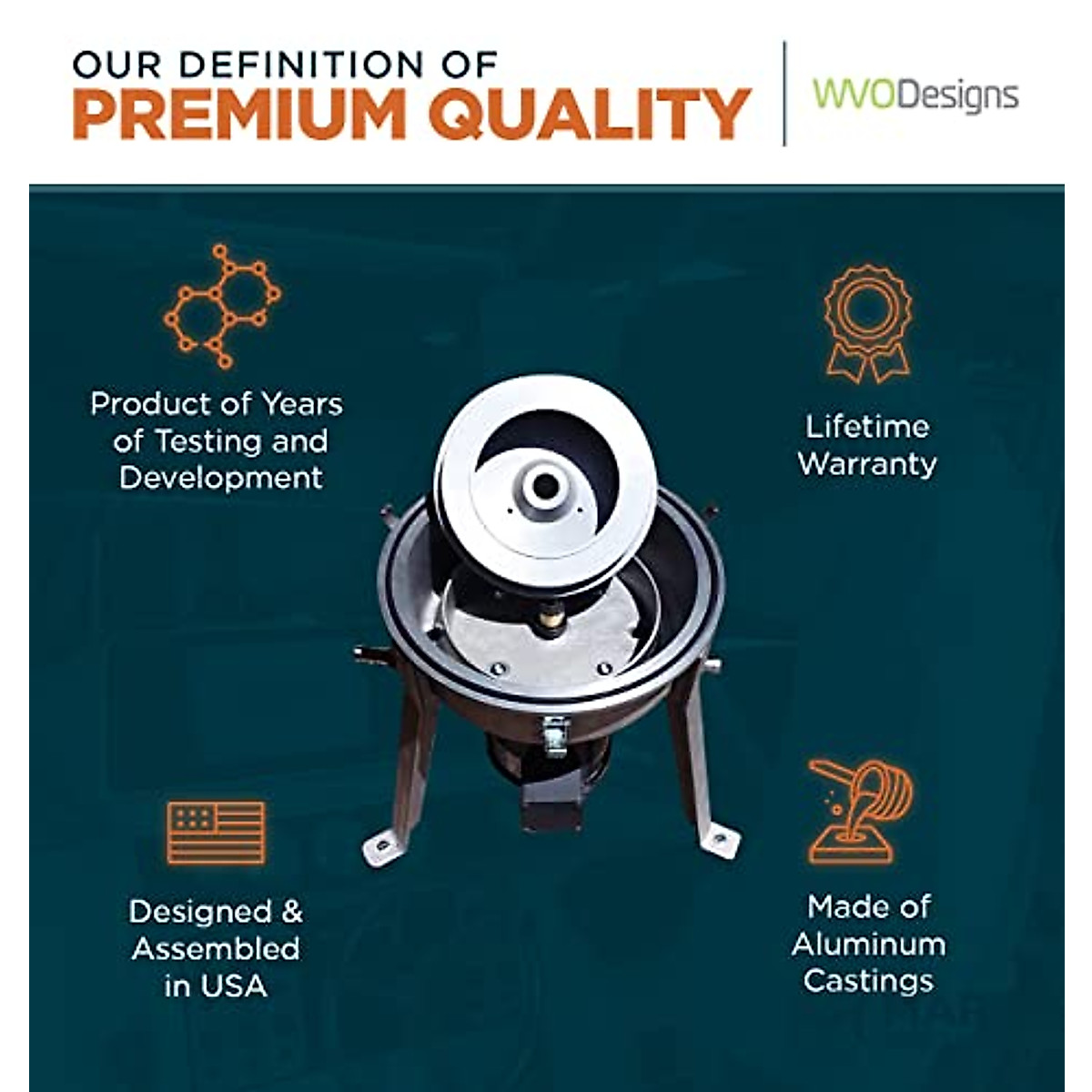 WVO Designs Waste Oil Centrifuge — Cleans Waste Vegetable Oils & Other Fluids — Extracts Dirt & Water — Processes Up to 25 Gallons/Hour