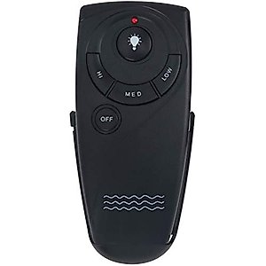 WINFLIKE UC7083T Replacement Remote Control fit for Hampton Bay Harbor-Breeze Ceiling Fan Wireless Remote Control Mount Without Reverse Function Black