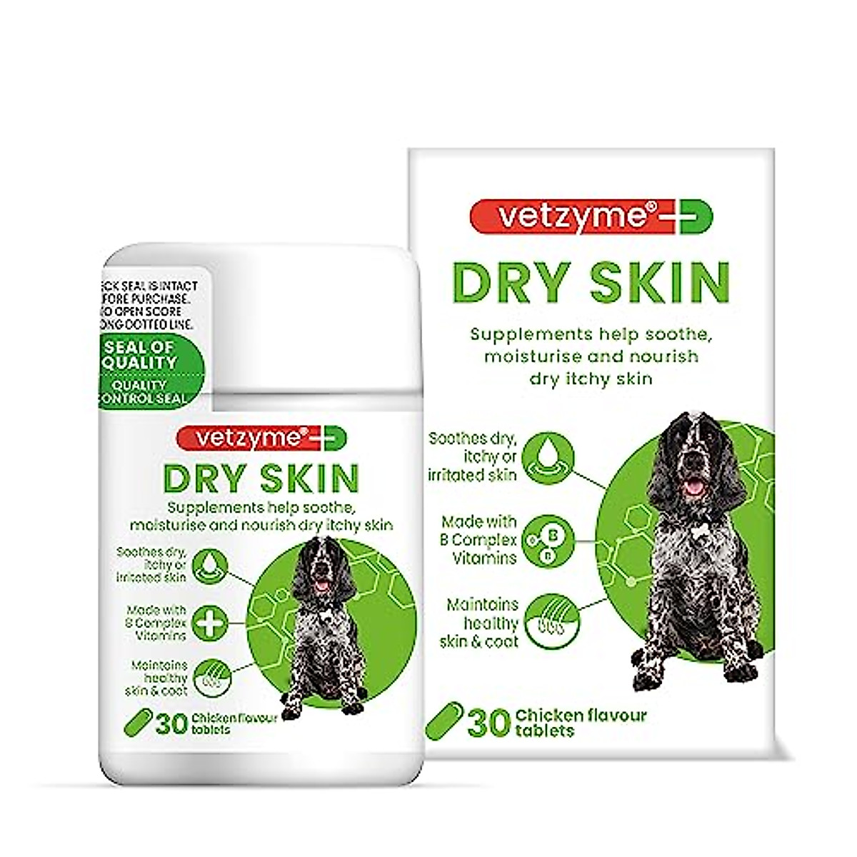 Vetzyme Dog Dry Skin with Evening Primrose
