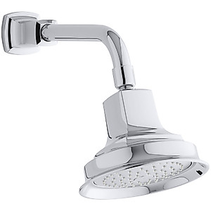 KOHLER 16244-AF Margaux 2.5 GPM Single-Function Wall-Mount Showerhead, Vibrant French Gold