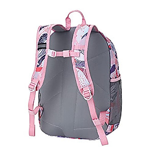 LandTrek Kids Backpack for Girls, Kindergarten Elementary Bookbags, Preschool Backpack, Ideal for School & Travel Backpacks (Tropical Flowers, 17.5")
