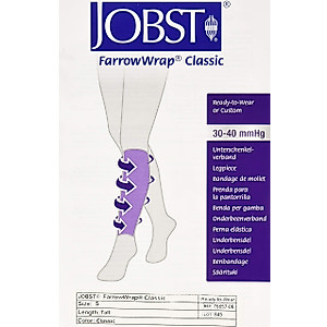 FarrowWrap Classic Legpiece, Tan with Compression Sock, BSN Jobst FarrowMed (Tall, Small)
