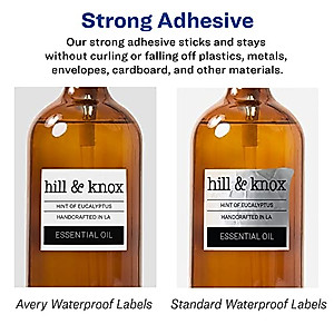 Avery Durable Waterproof Cigar Labels with Sure Feed, 2-3/8" x 8", 300 Oil and Tear-Resistant Waterproof Labels, Laser/Pigment-Based Inkjet Printable Labels