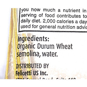 Felicetti Organic Spaghetti Pasta, Non GMO, Kosher, 16.01 Ounces (Pack Of 12)