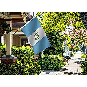 DANF Guatemala Flag 3x5 Ft - 100D Thicker Polyester - Guatemalan National Flags Double Stitched Quality 3 X 5 Feet with Brass Grommets Indoor & Outdoor Use